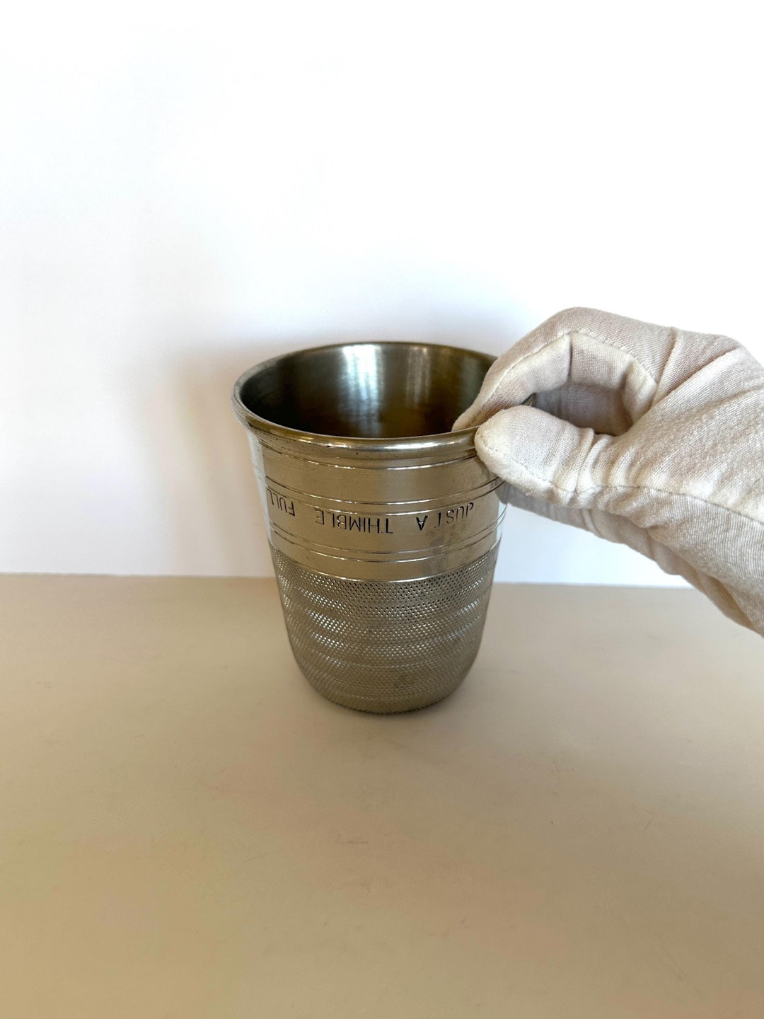 Large Vintage thimble Full Cocktail Cup, 1940s Sheffield England - Etsy