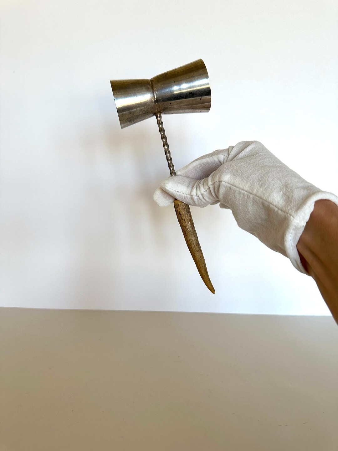 Vintage Double Jigger by P.H.V. Co, Twisted Handle, Unique Gift ...