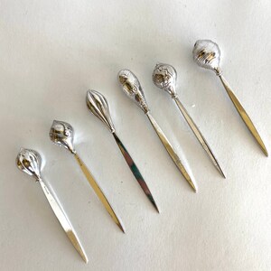 Sterling Silver Cocktail Picks 6, Art Deco Cocktail Picks - Etsy