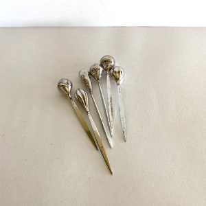 Sterling Silver Cocktail Picks 6, Art Deco Cocktail Picks - Etsy