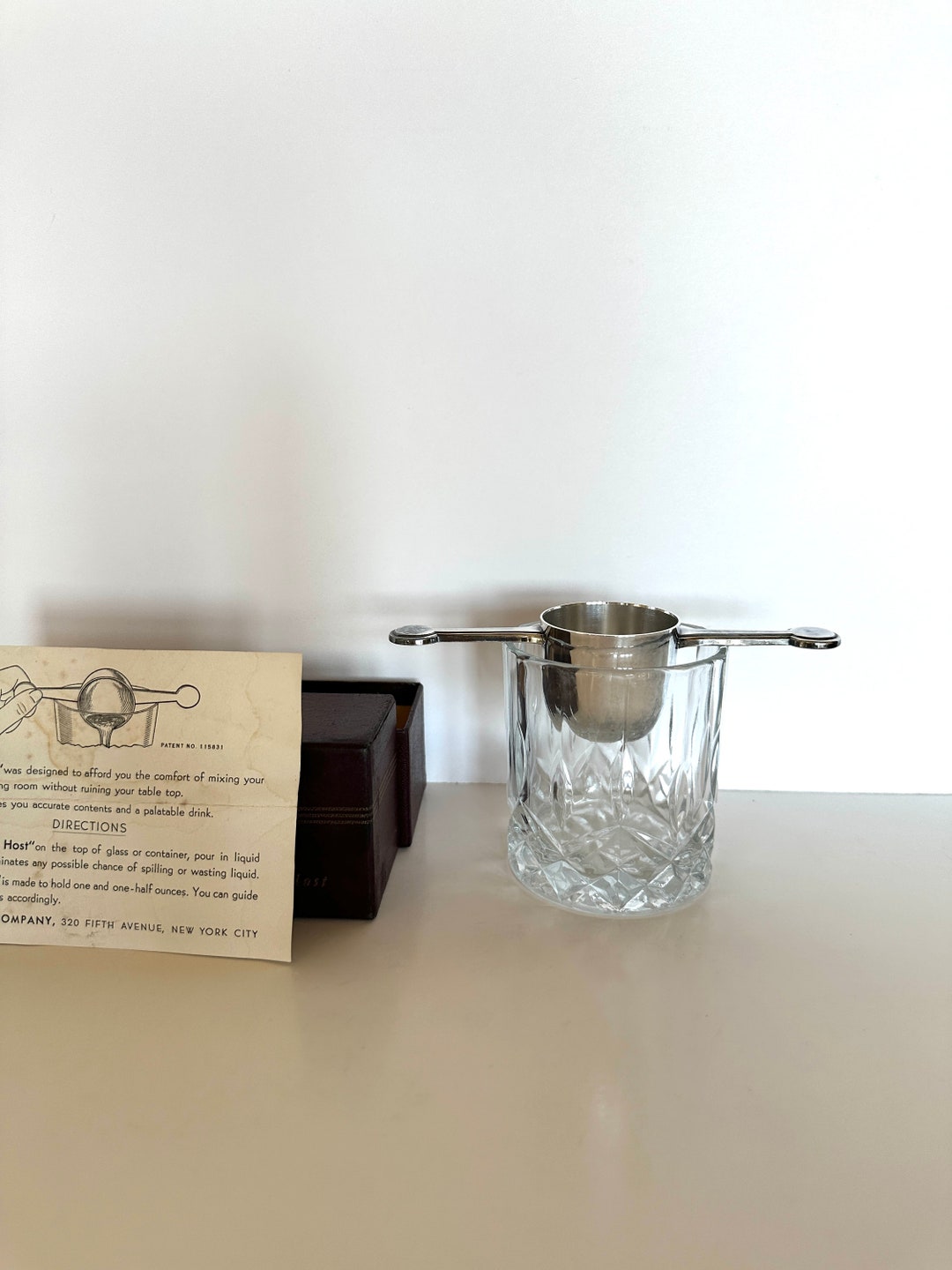 Vintage Barbell Jigger (in Original Box) - Etsy