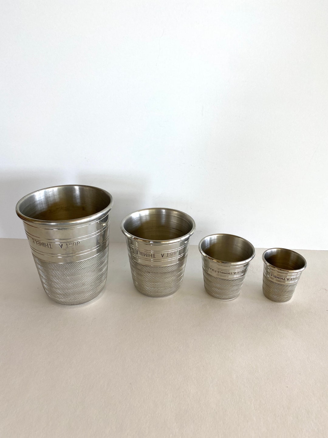 Nesting Thimble Set, Vintage Nesting Thimble Set - Etsy