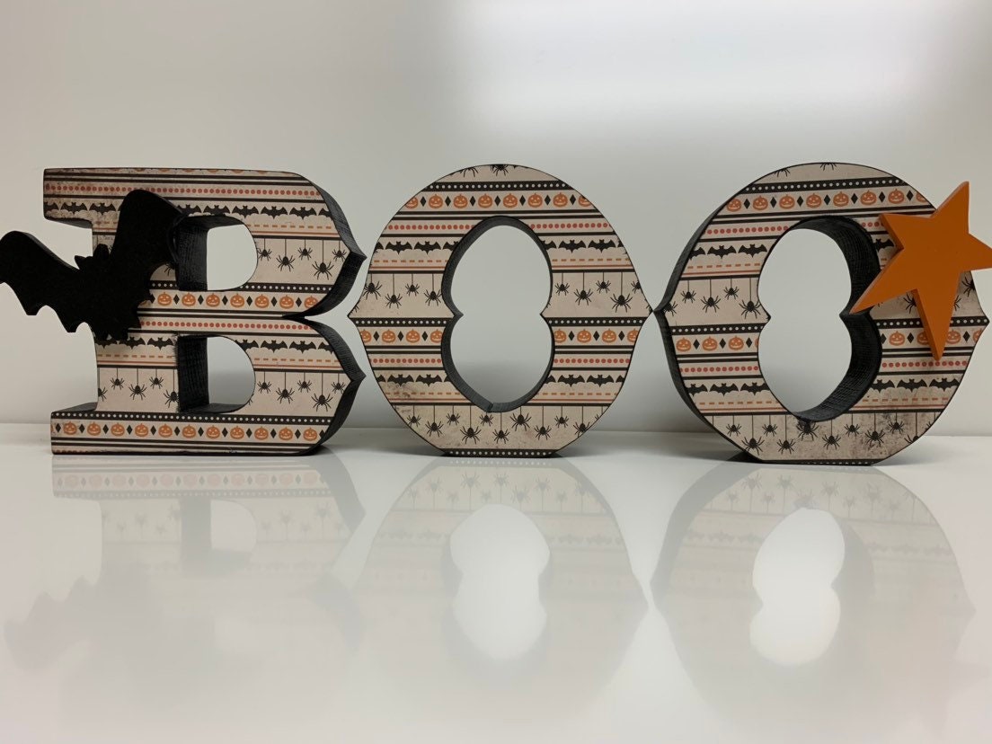 BOO Boo Letter Set | Etsy