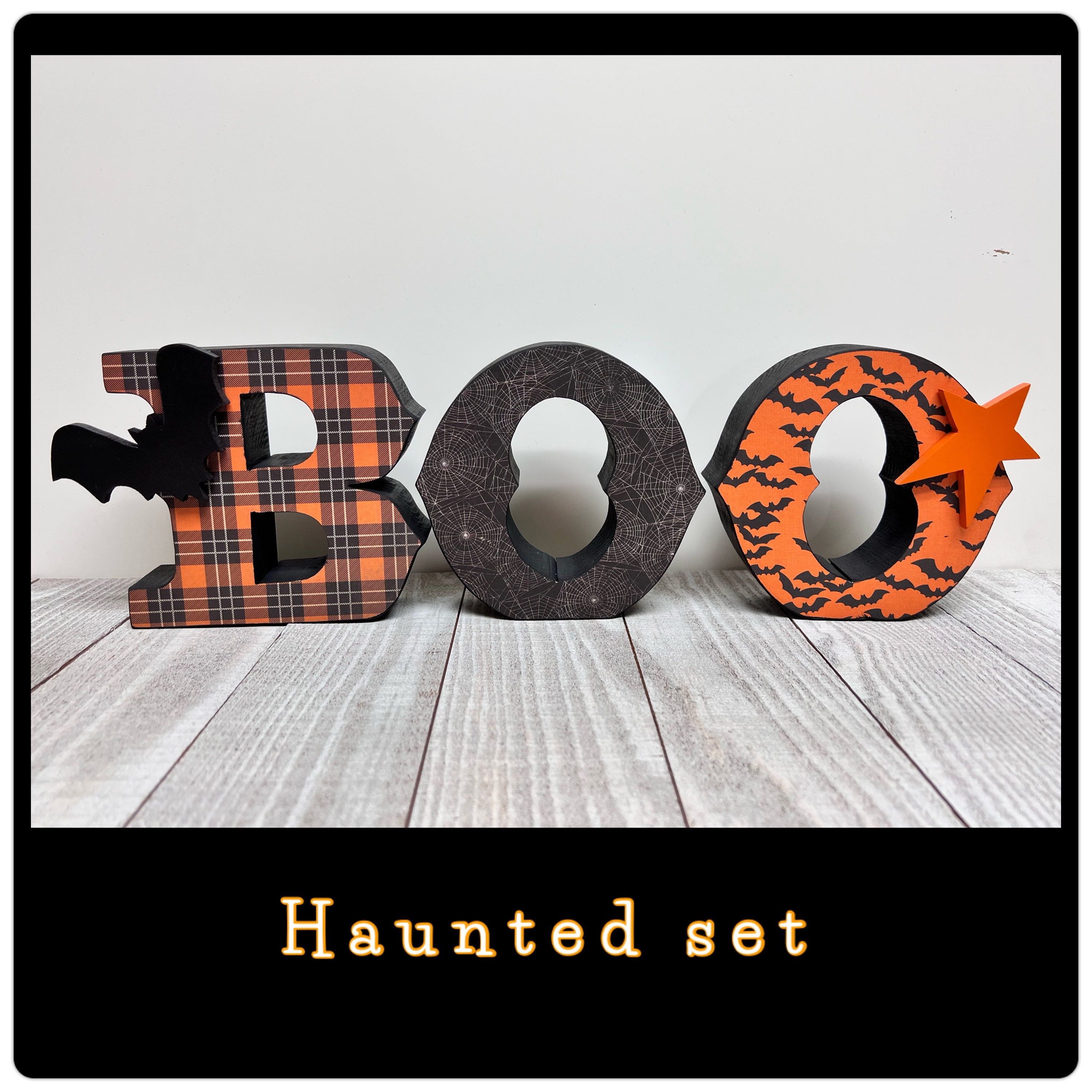 BOO Boo Letter Set - Etsy