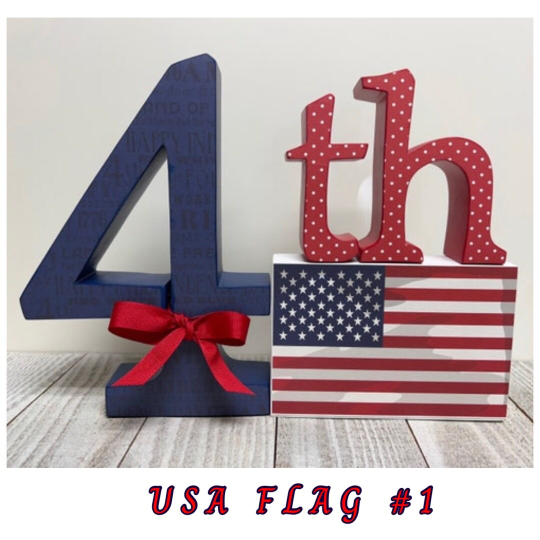 4th of July Letter Set - Etsy