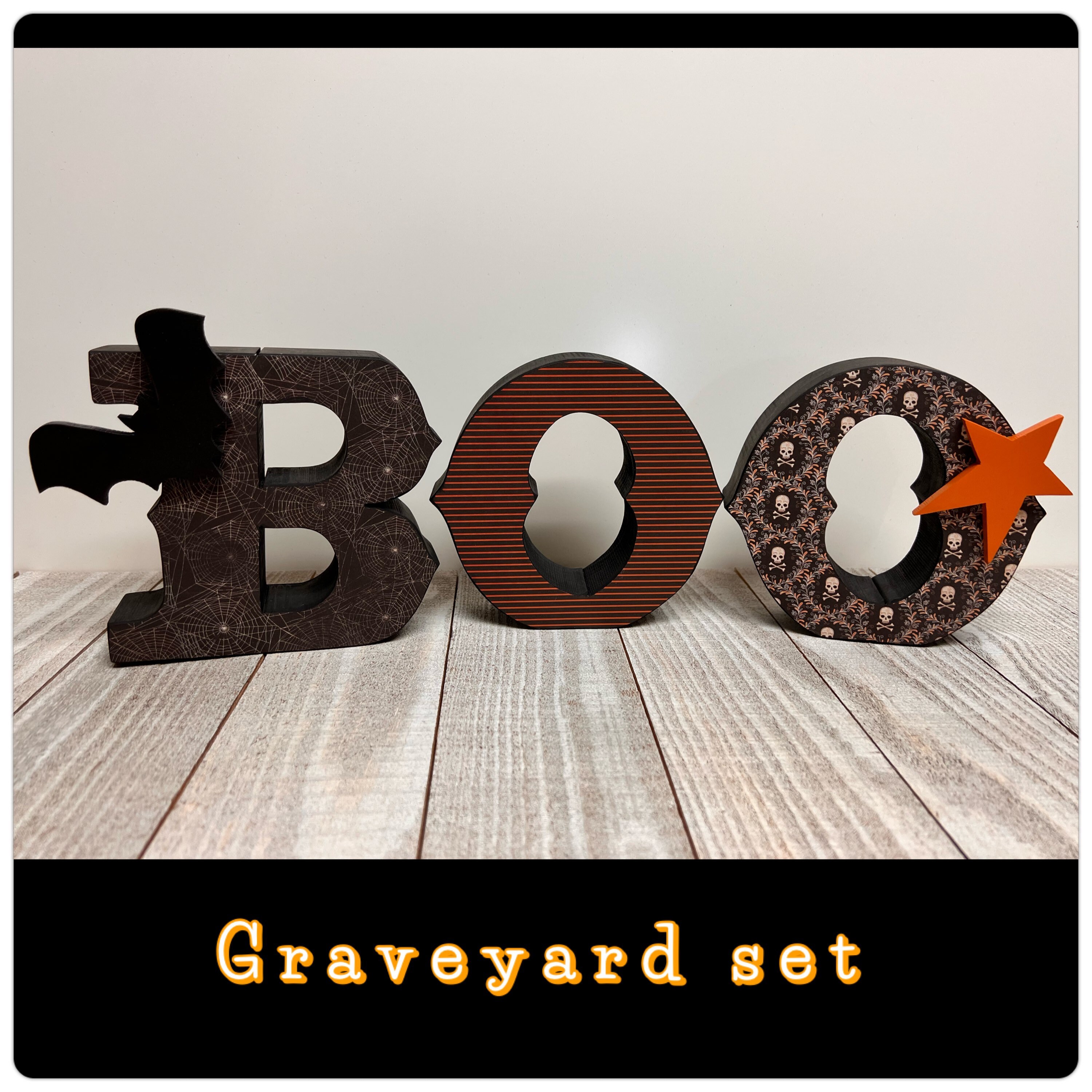 BOO Boo Letter Set - Etsy