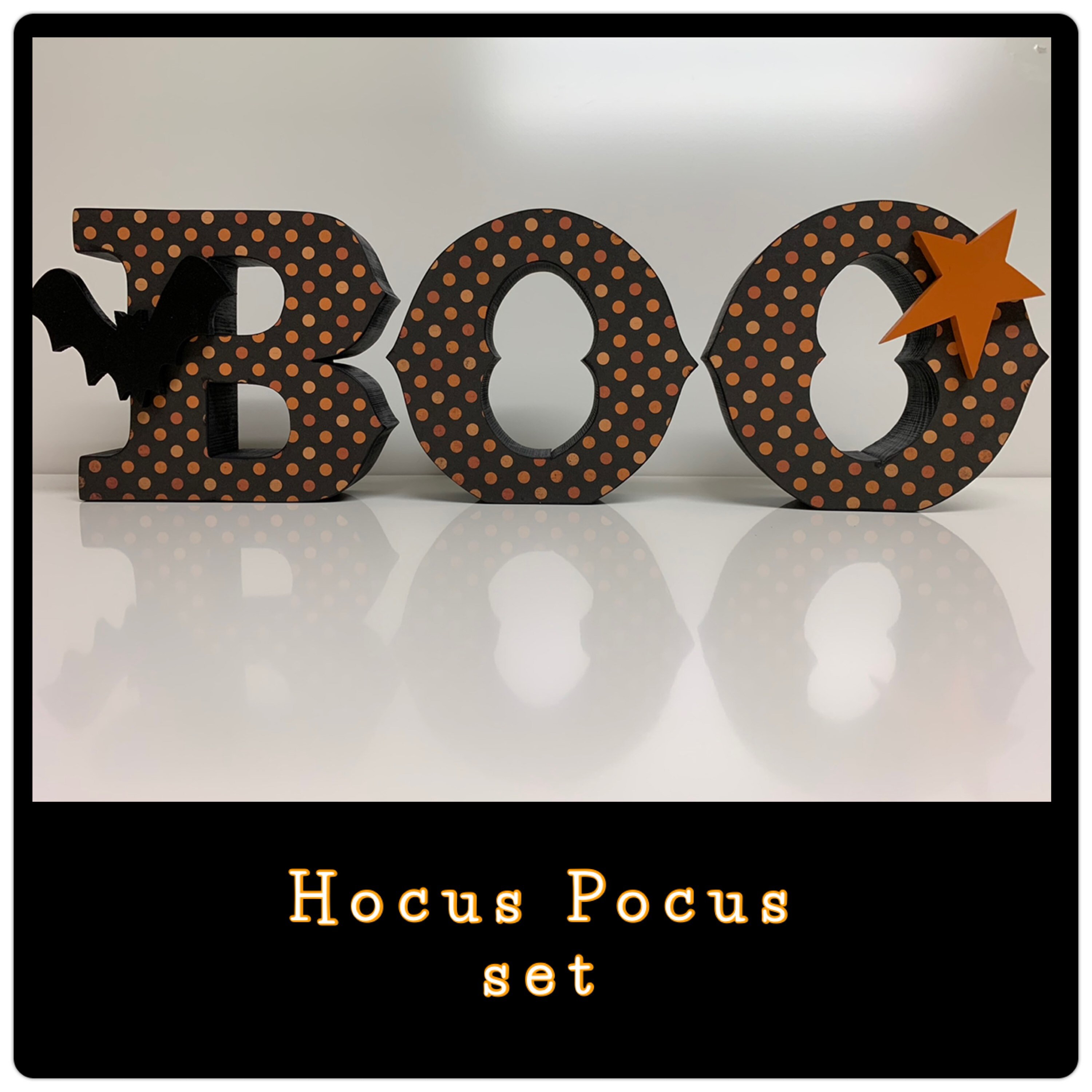 BOO Boo Letter Set - Etsy