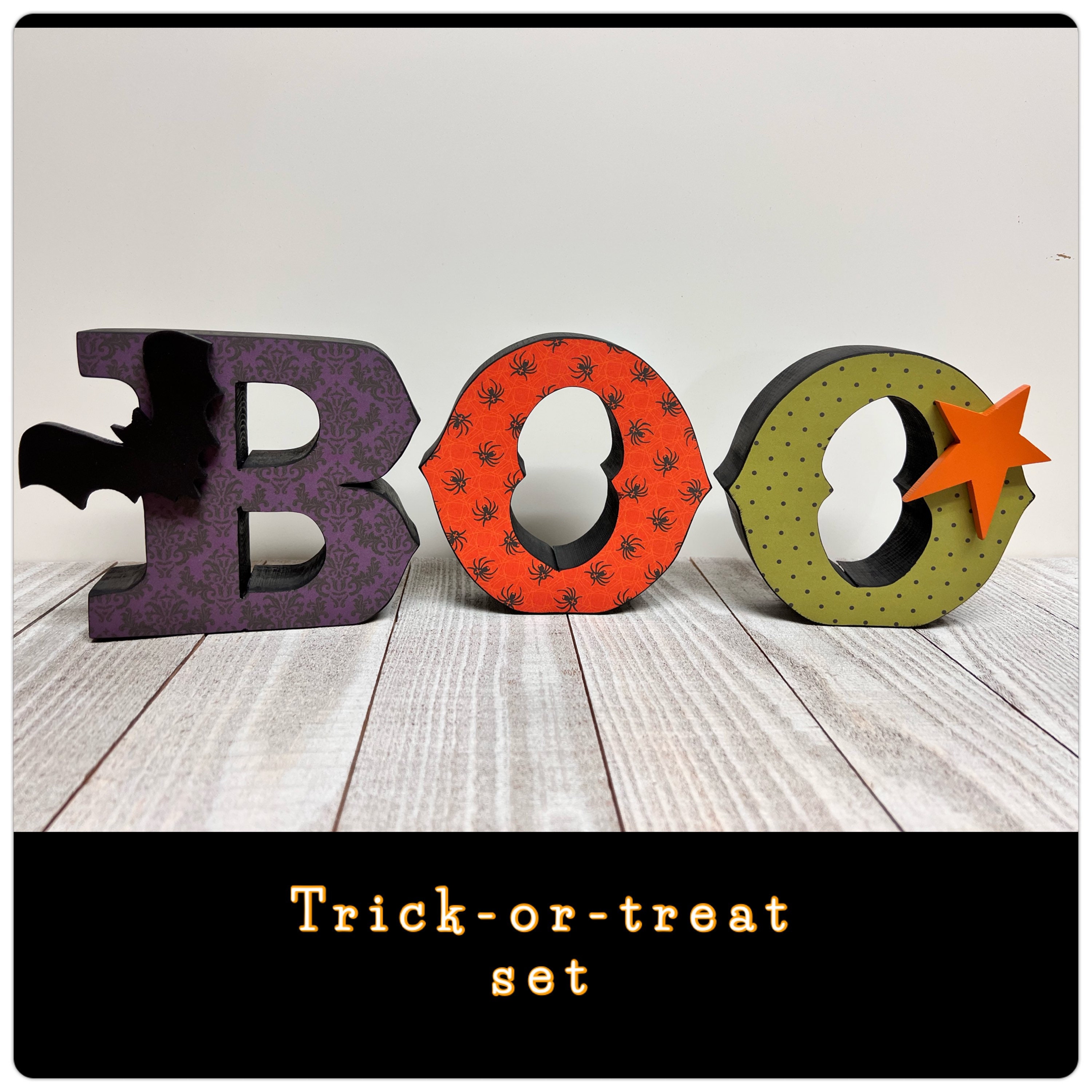 BOO Boo Letter Set - Etsy