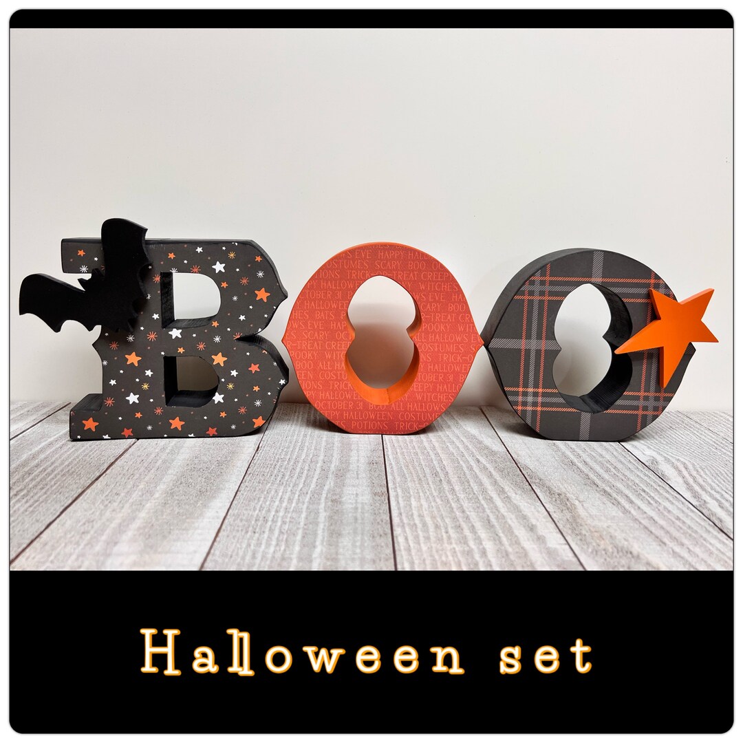 BOO Boo Letter Set - Etsy