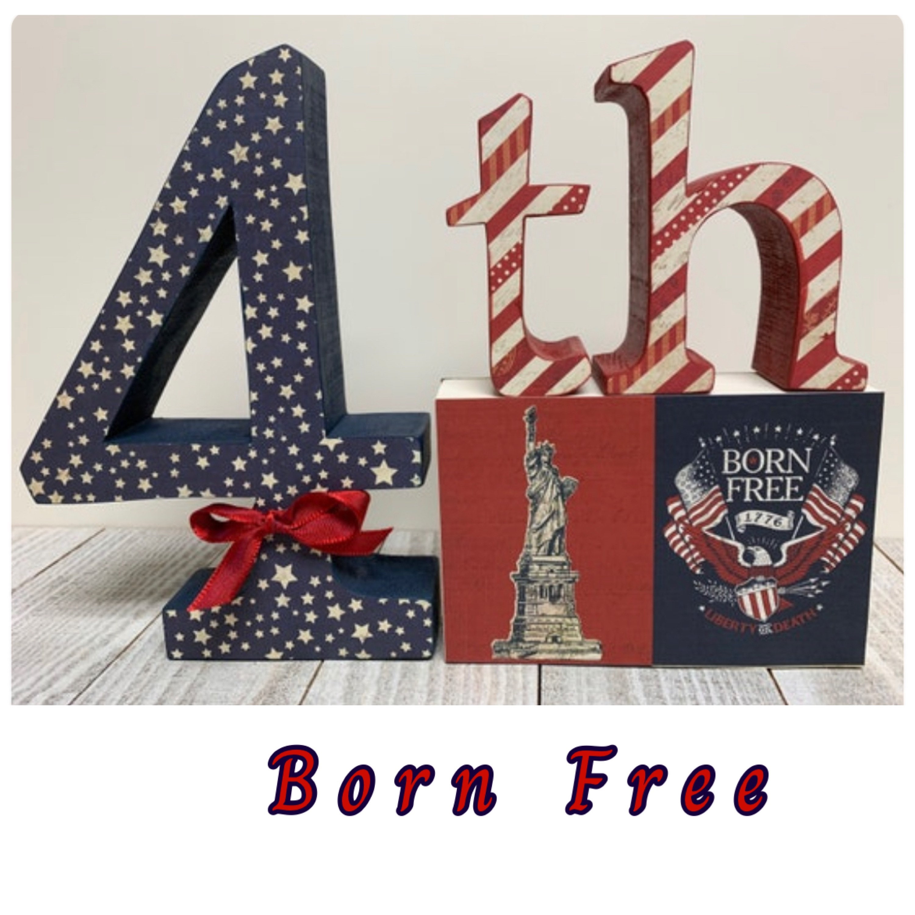 4th of July Letter Set - Etsy
