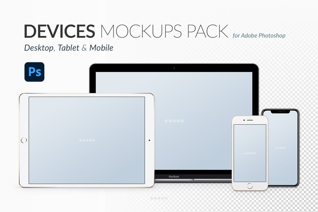 Device Mockups - Iphone, Ipad, MacBook - Photoshop PSD (digital ...