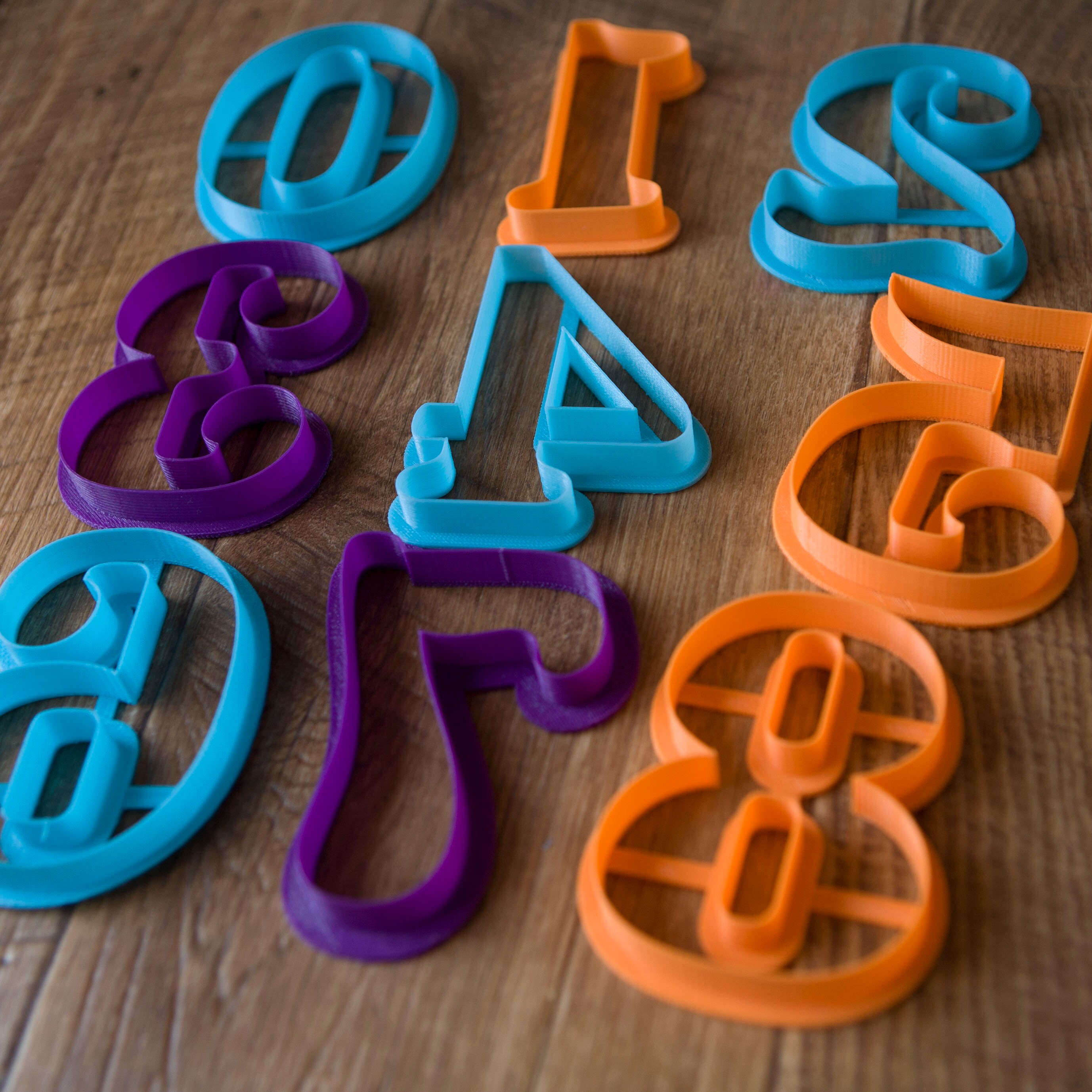 Numbers Cookie Cutters Set Cookie Cutters Set of Digits | Etsy