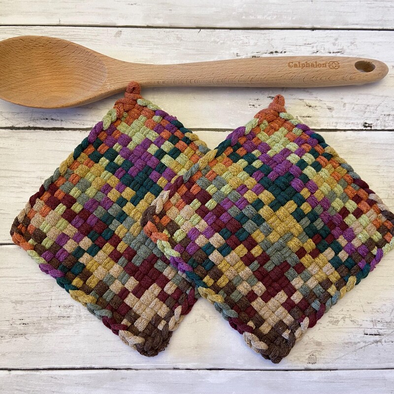 Woven Potholders - Etsy