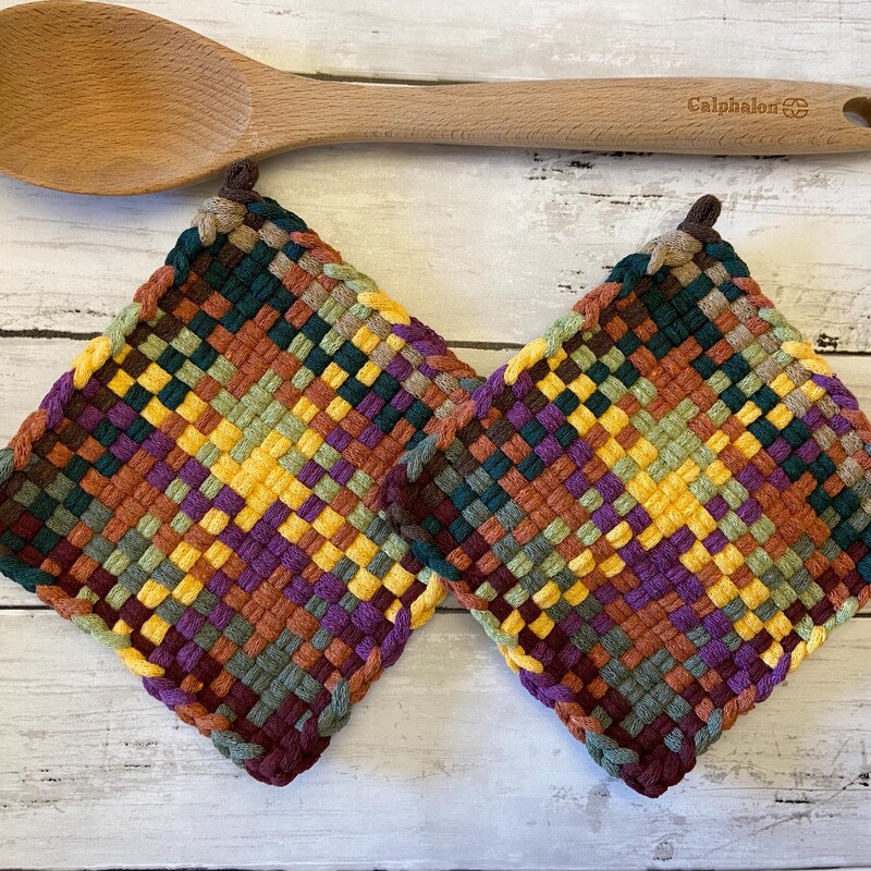 Woven Potholders - Etsy