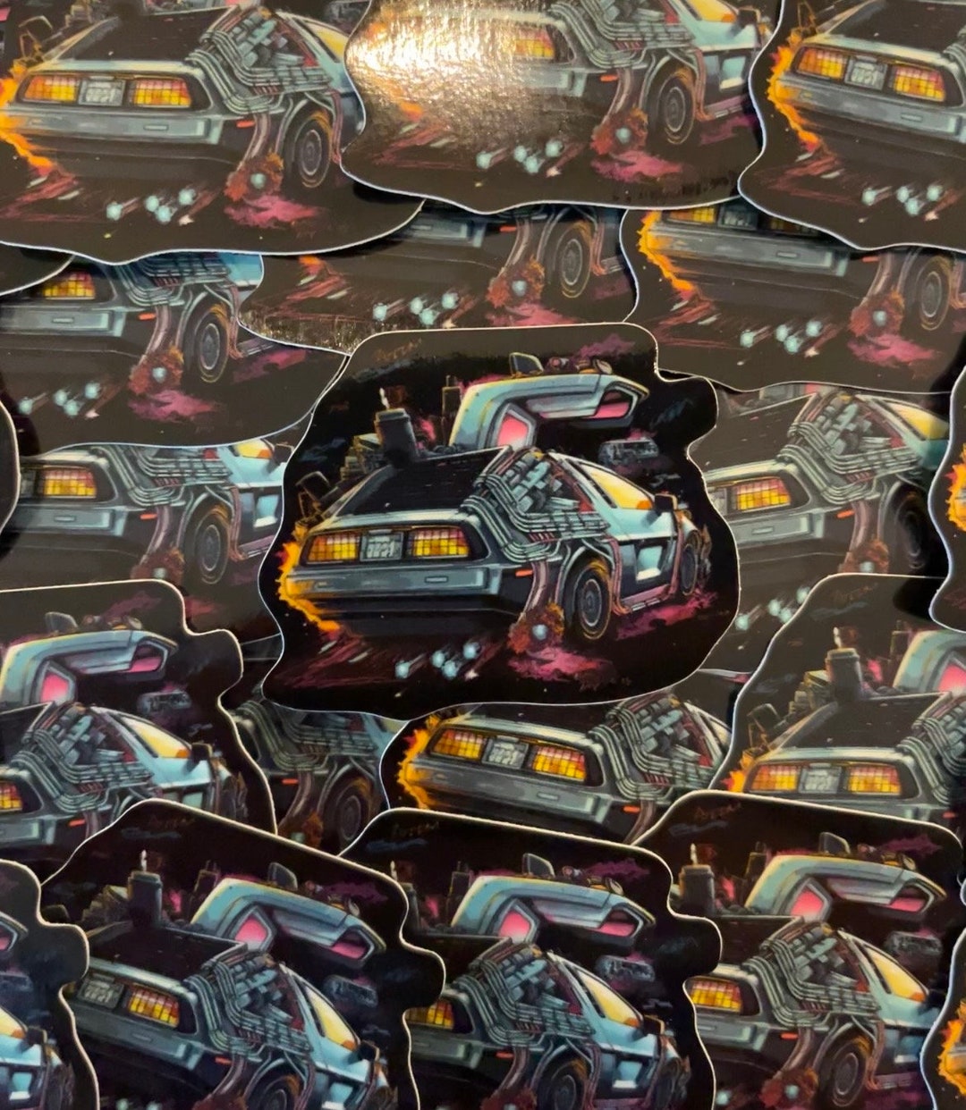 Back to the Future Delorean Vinyl Sticker - One of a Kind Design! Show ...