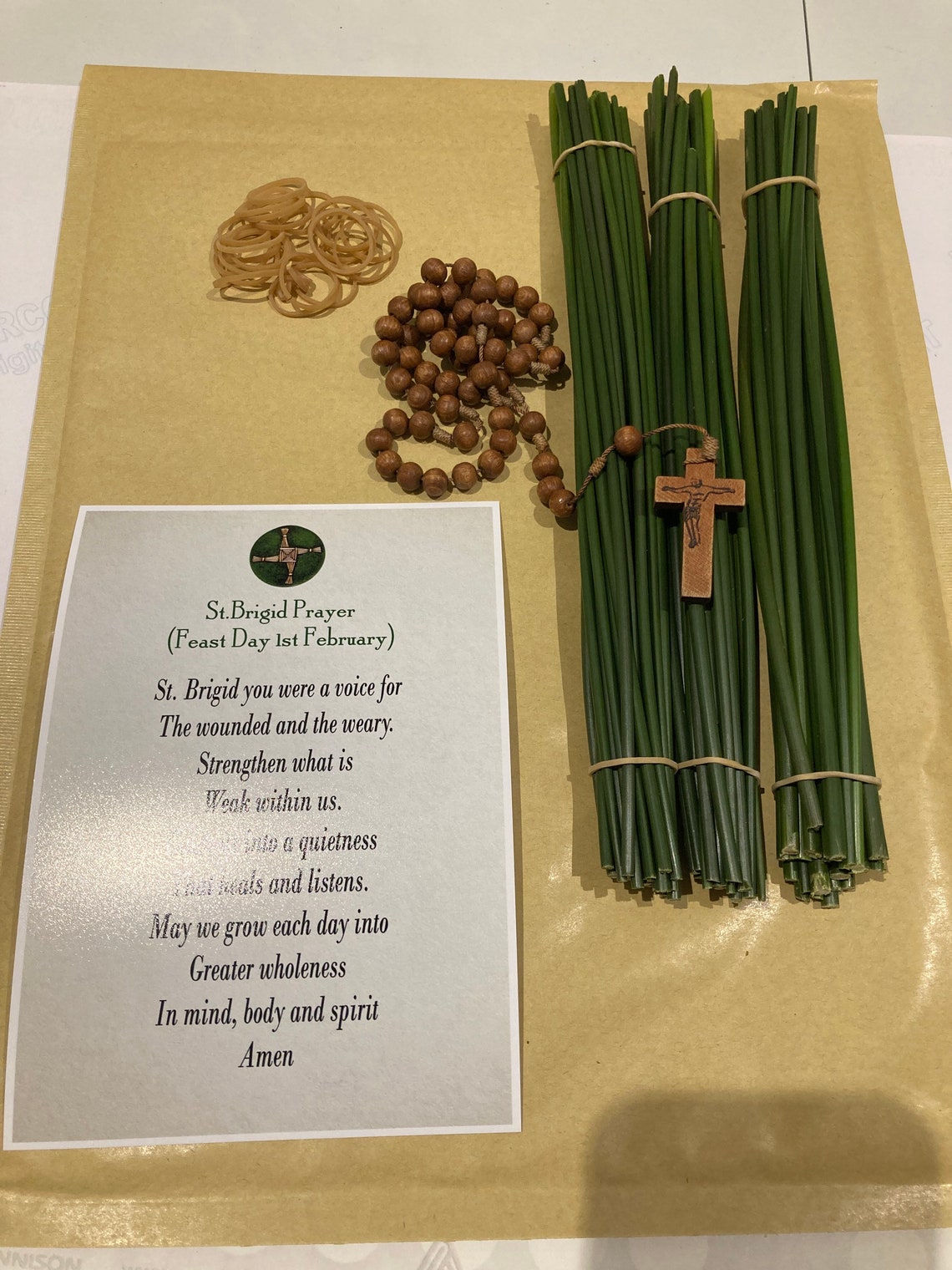 DIY KIT Irish Rushes Make Your Own St.brigids Cross Imbolc - Etsy
