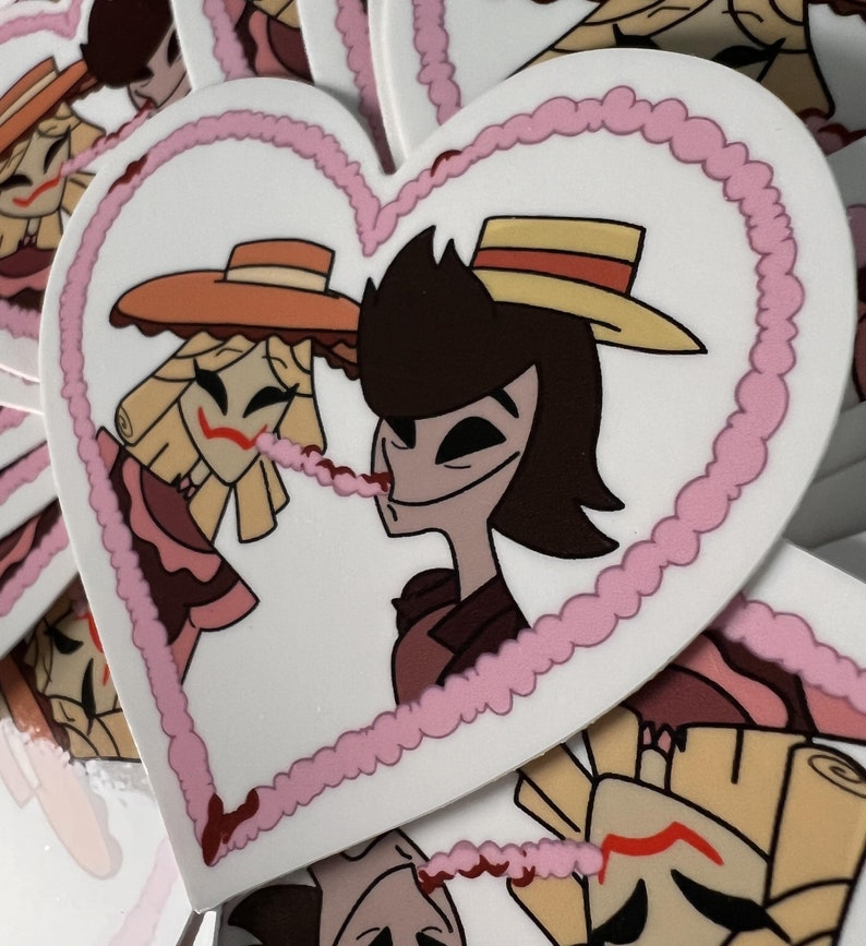 Cannibal Town is for Lovers | Hazbin Hotel Inspired 3" Vinyl Sticker - Etsy