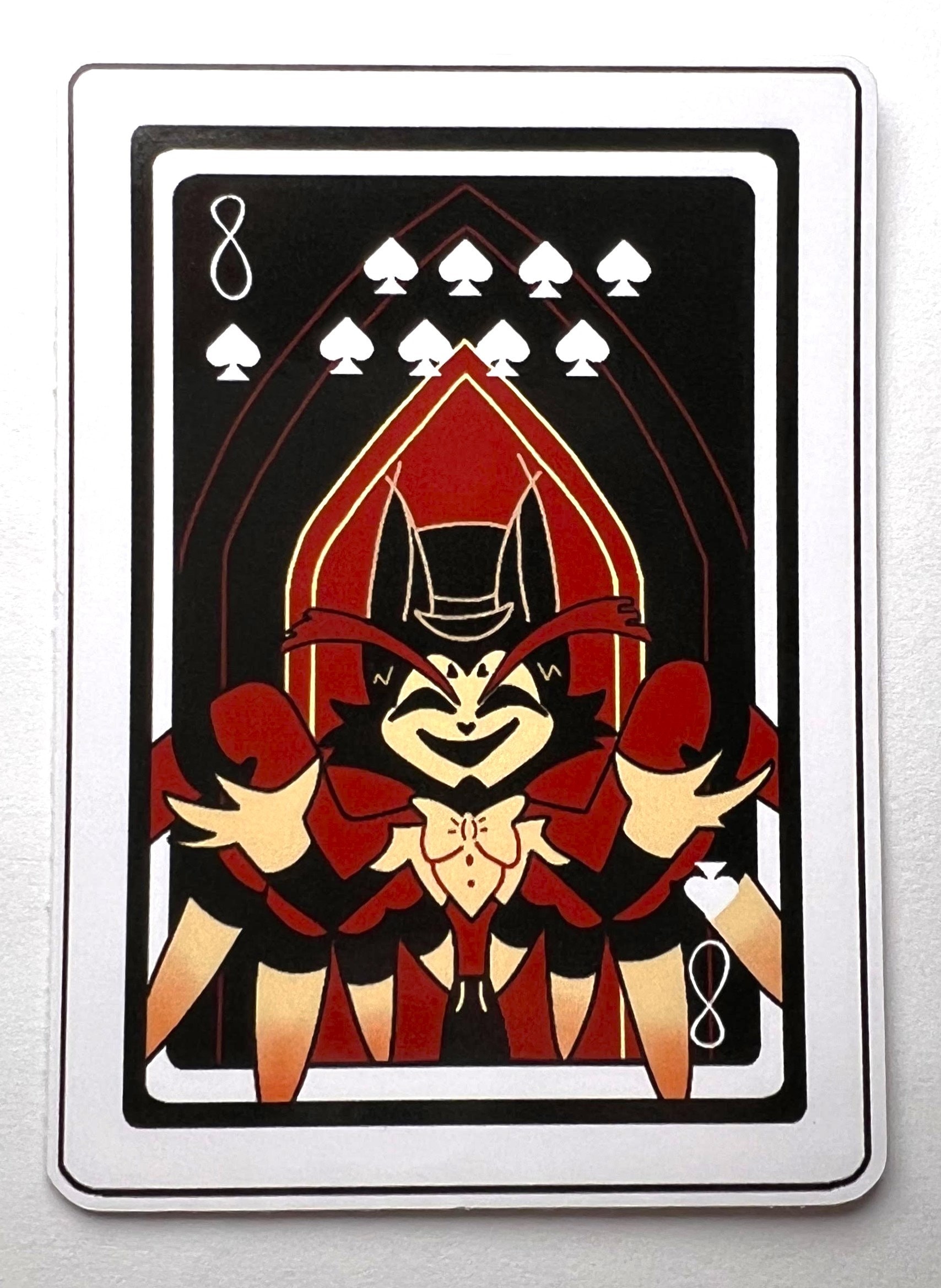Husker Playing Card Sticker Hazbin Hotel Sticker - Etsy