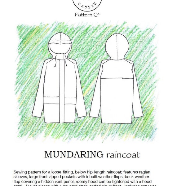 Raincoat Pattern - Etsy