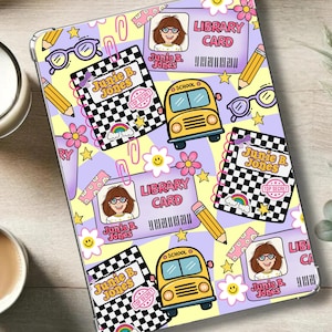 Junie B Jones Library Card School Themed Insert for Kindle Paperwhite ...