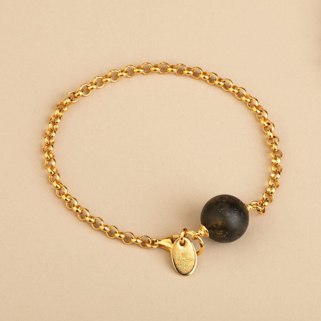 Baltic Natural Amber Bracelet, Jewelry Gift for Her, Amber Silver ...