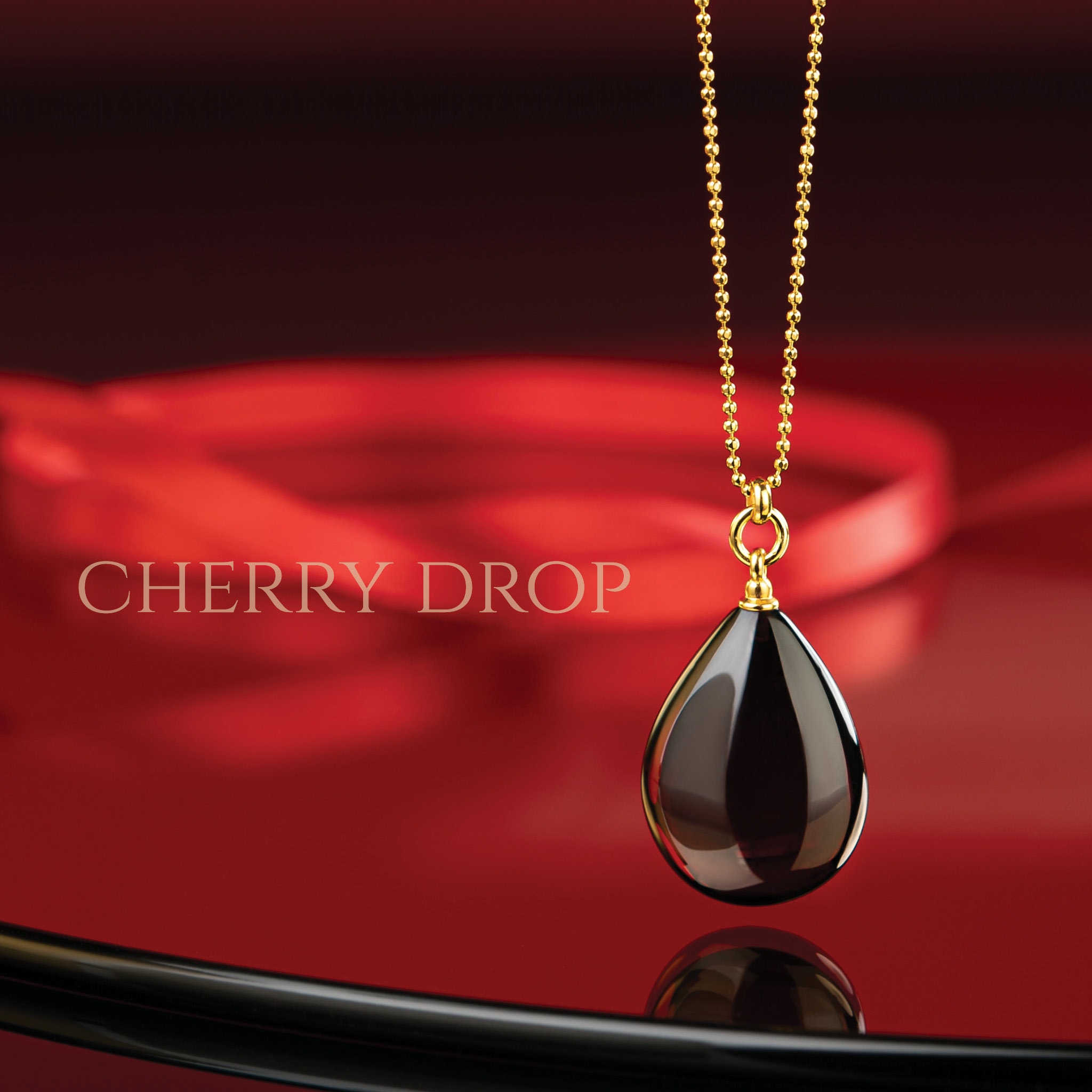 Red amber necklace, Teardrop necklace, Cherry amber necklace, Amber ...