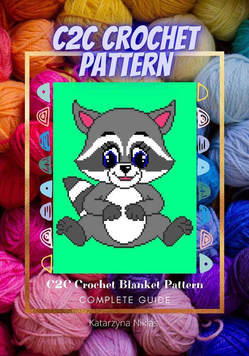 Raccoon C2C Crochet Blanket Pattern PDF Pattern - Etsy