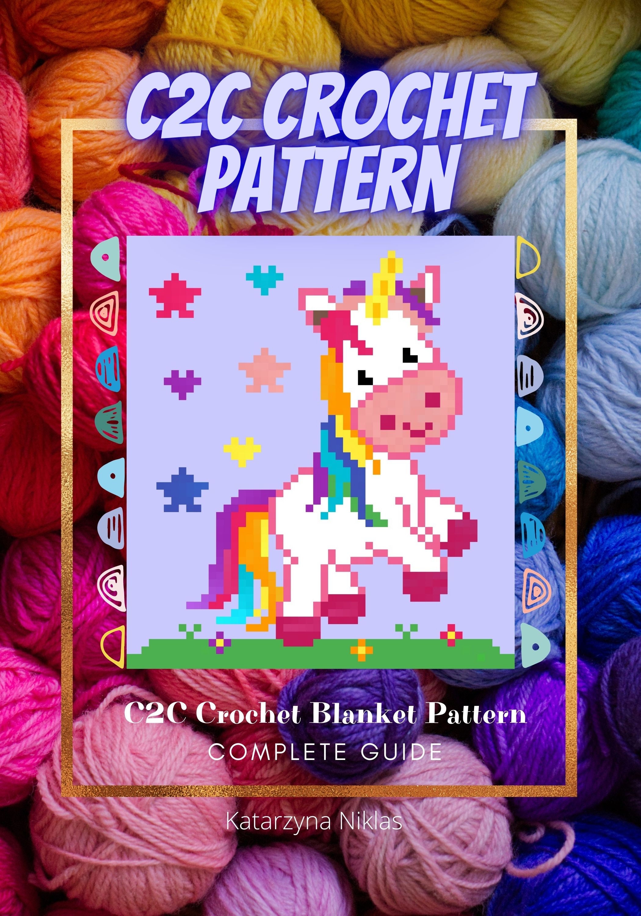 C2C Crochet Blanket Pattern, Unicorn, PDF Digital Download - Etsy