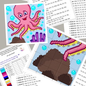 C2C Crochet Blanket Pattern, Octopus, PDF Digital Download - Etsy