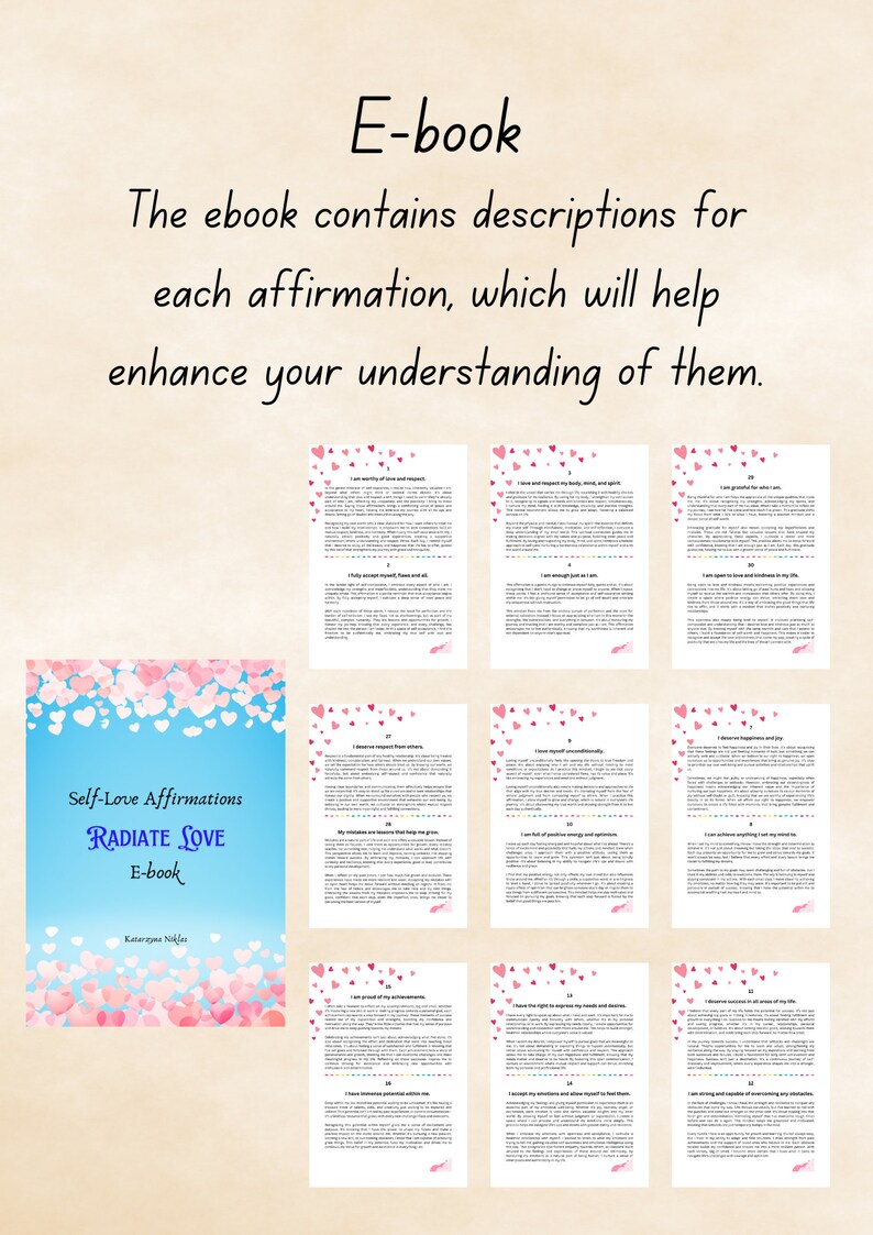 45 Self-love Affirmation Cards PDF Download Digital - Etsy