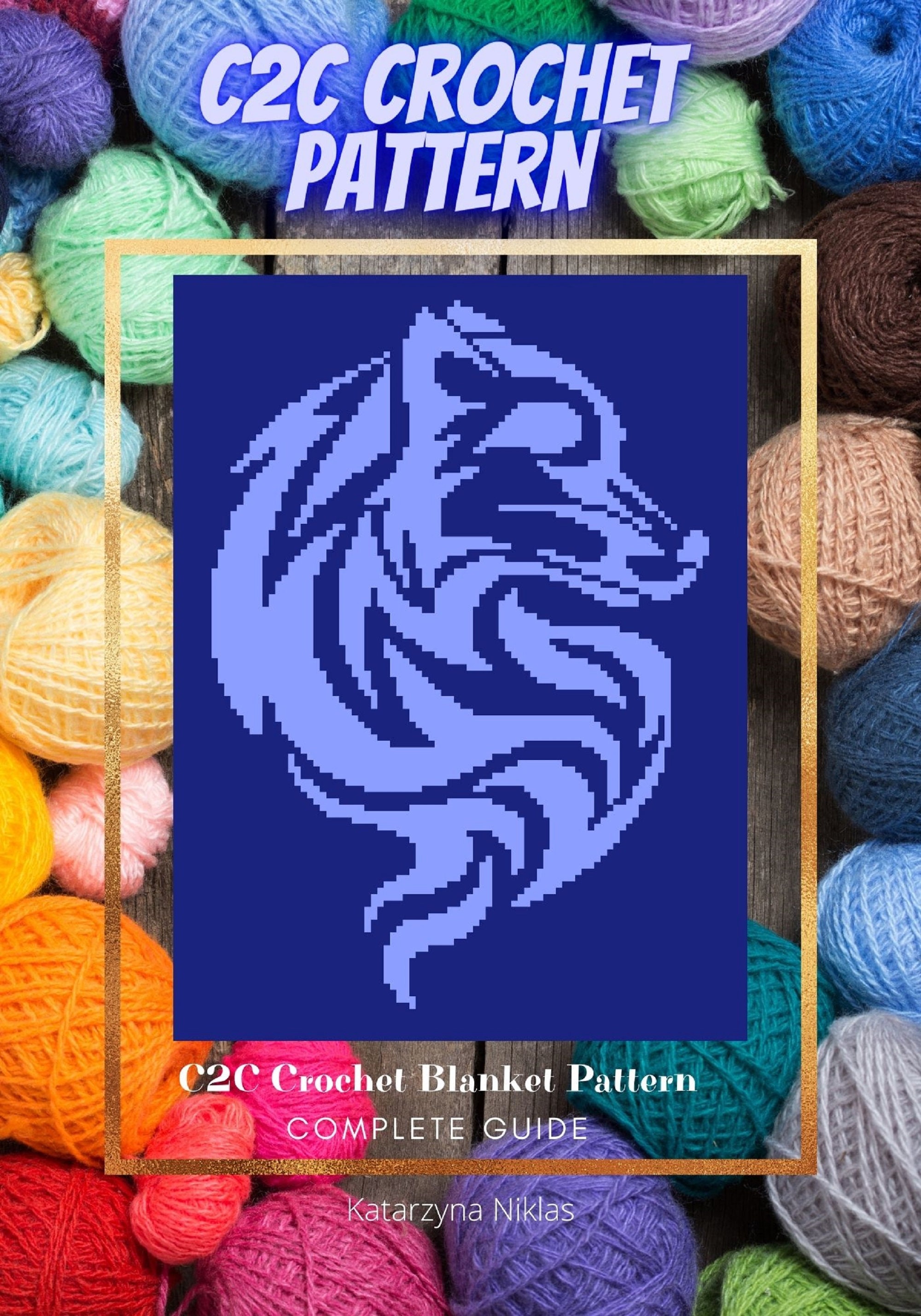 C2C Crochet Blanket Pattern, Wolf, PDF Digital Download - Etsy