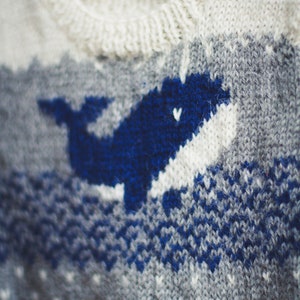 Max' Whale Sweater Knitting Pattern, Sweater, Babyknits, Birthday Gift ...
