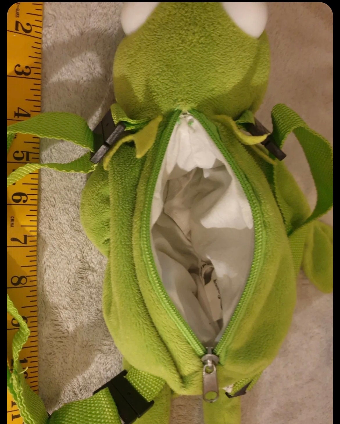 Reworked Kermit the Frog Backpack, Muppet Rucksack, Reworked Toy Bag ...