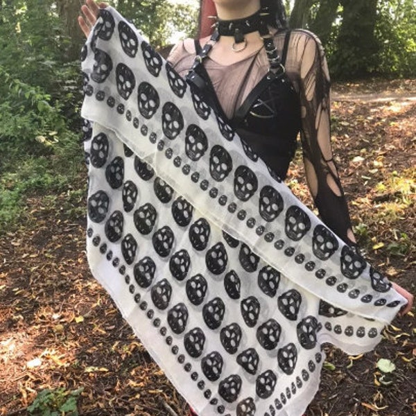 Skull Scarf - Etsy