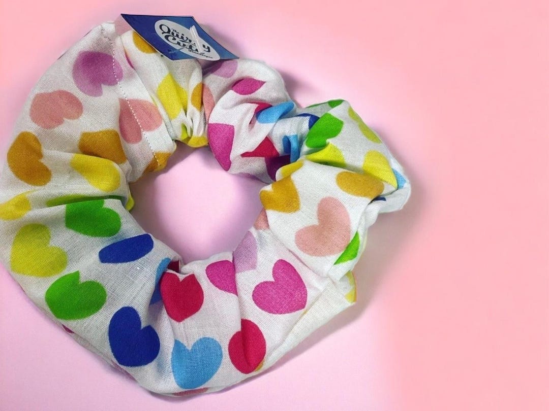 Handmade Scrunchies, Scrunchies, Heart Scrunchies, Rainbow Scrunchies ...