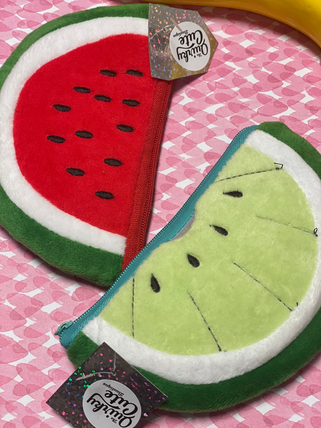 Fruit Slice Pouch, Watermelon Slice Purse, Fruit Slice Coin Purse, Food ...