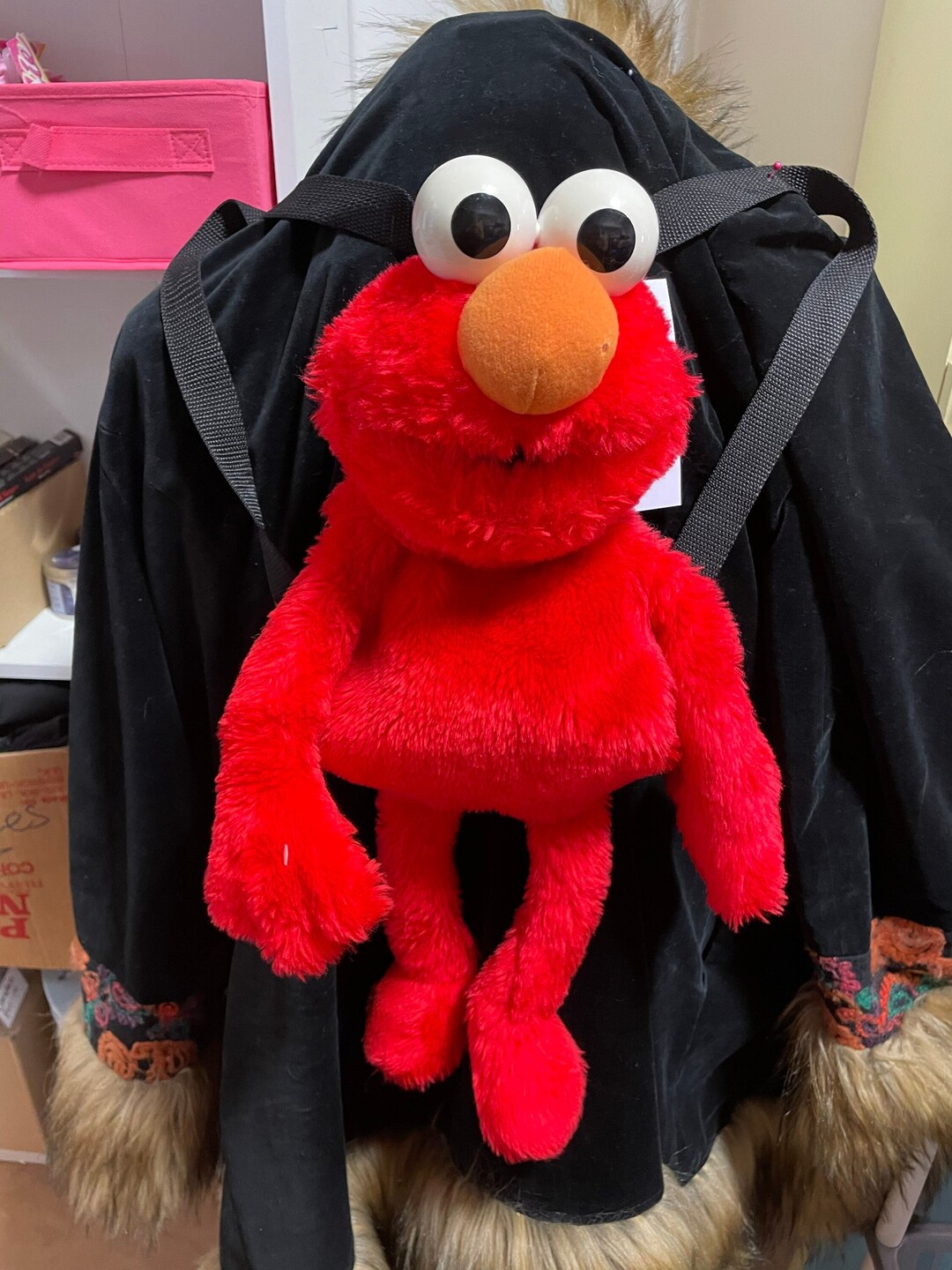 Elmo Backpack Elmo Rucksack Elmo Bag Reworked Elmo Bag - Etsy