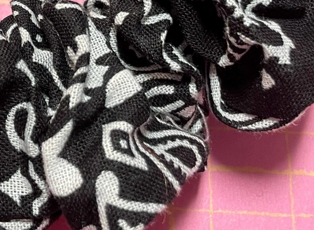 Handmade Scrunchie perfect for All Hair Types: Ethnic Cotton Pattern ...