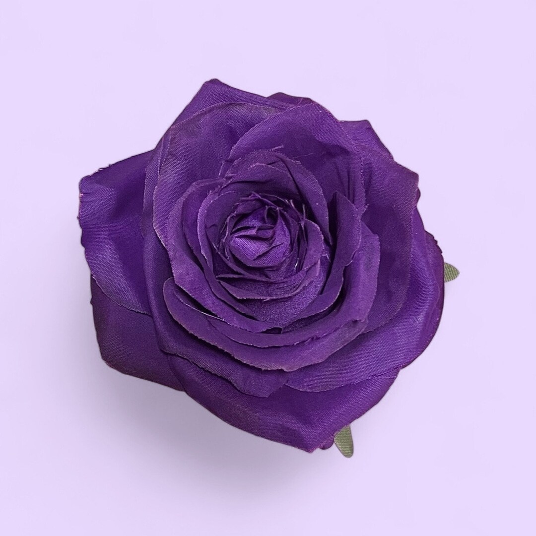 ANNABELLE Luxury Cadburys Purple Velvet Rose Clip - Etsy