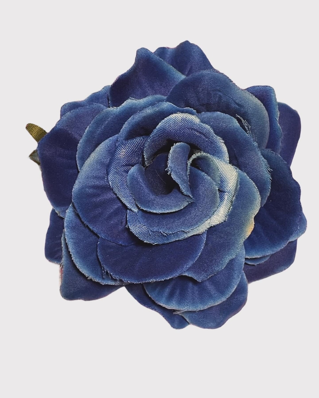 Large Two Toned French Blue Rose Clip - Etsy