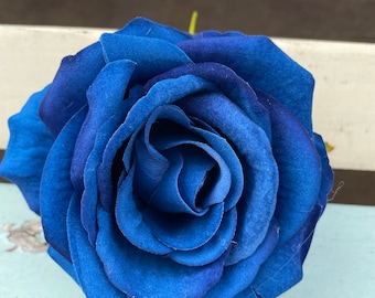 Cobalt Blue Rose - Etsy