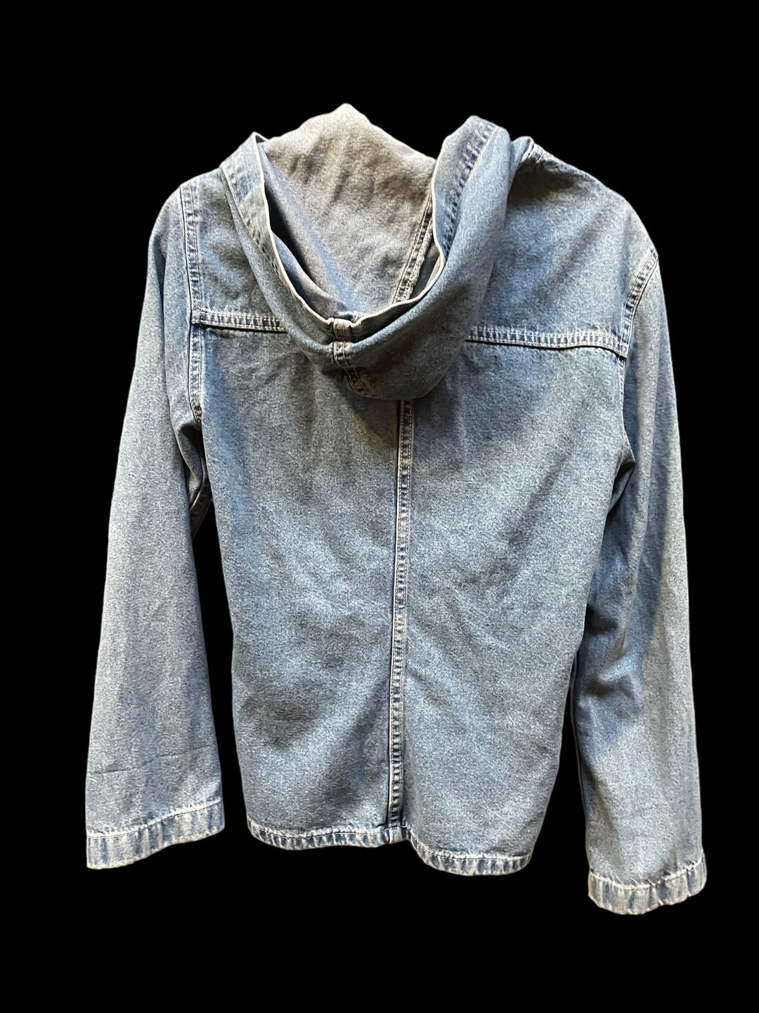 Denim Hoodie, Denim Hoodie Jacket, Summer Lightweight Jacket, Trendy ...
