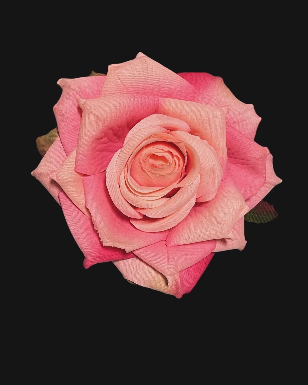 Peach Pink Velvet Rose Clip - Etsy