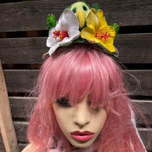 Parrot Hat, Parrot Headband, Quirky Headpiece, Novelty Headband ...