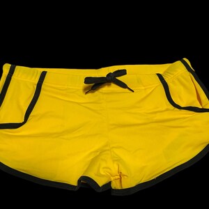 Vintage Bright Yellow Swimming Trunks: 1980s Retro Beach Shorts XL - Etsy