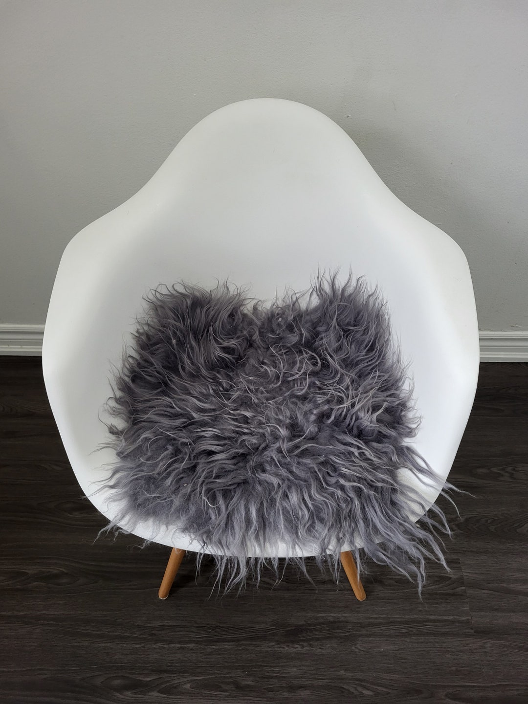 Sheepskin Chair Pad Sheepskin Stool Cover Chair Cover Scandinavian ...
