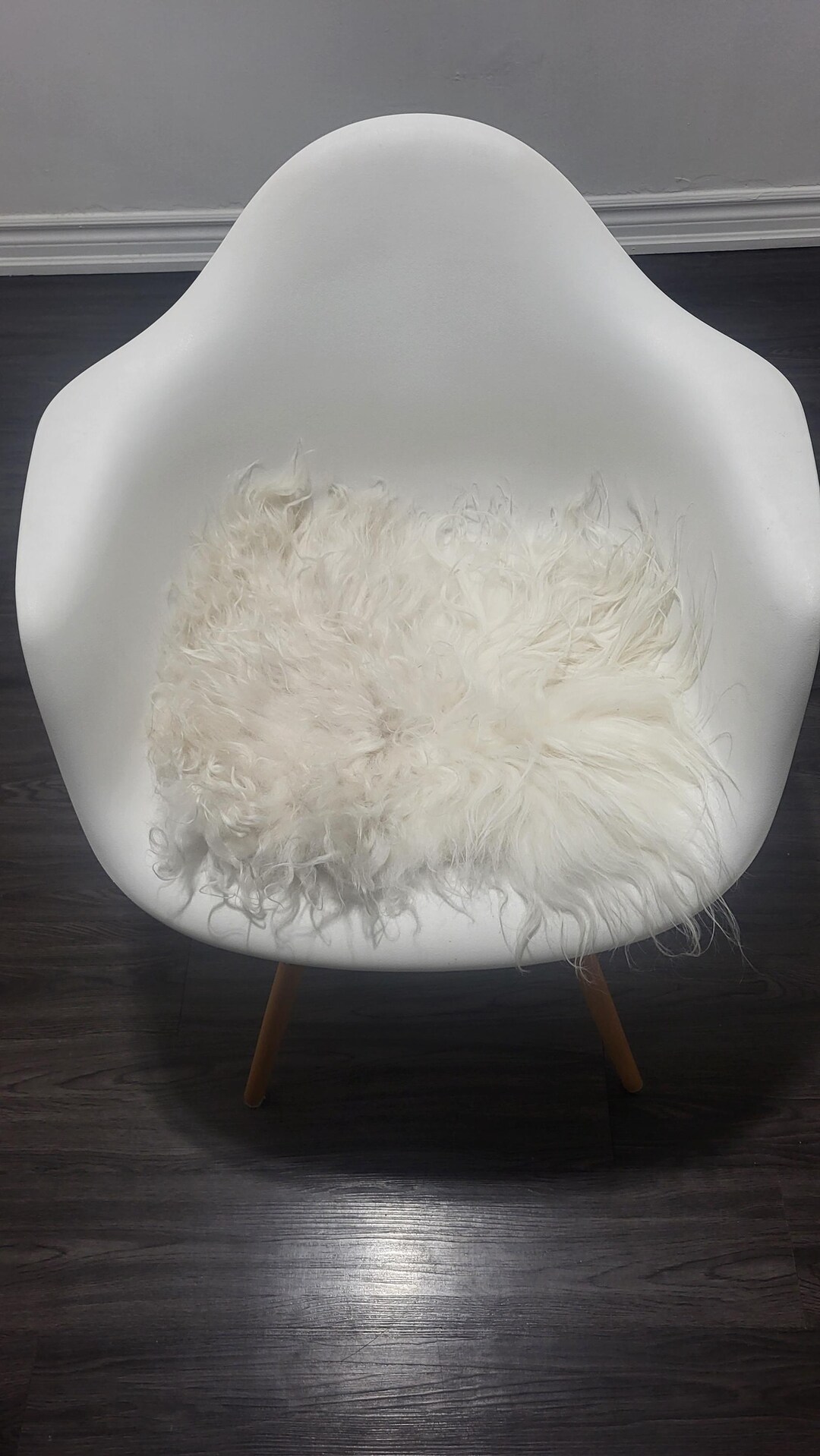 Sheepskin Chair Pad Sheepskin Stool Cover Chair Cover Scandinavian ...