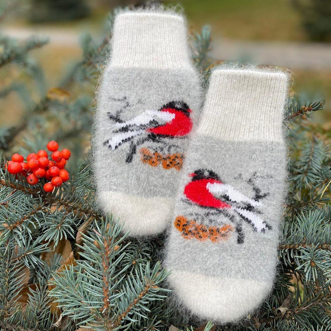 Goat Down Mittens, for Women | 100% Handmade| Soft, Eco- Product ...