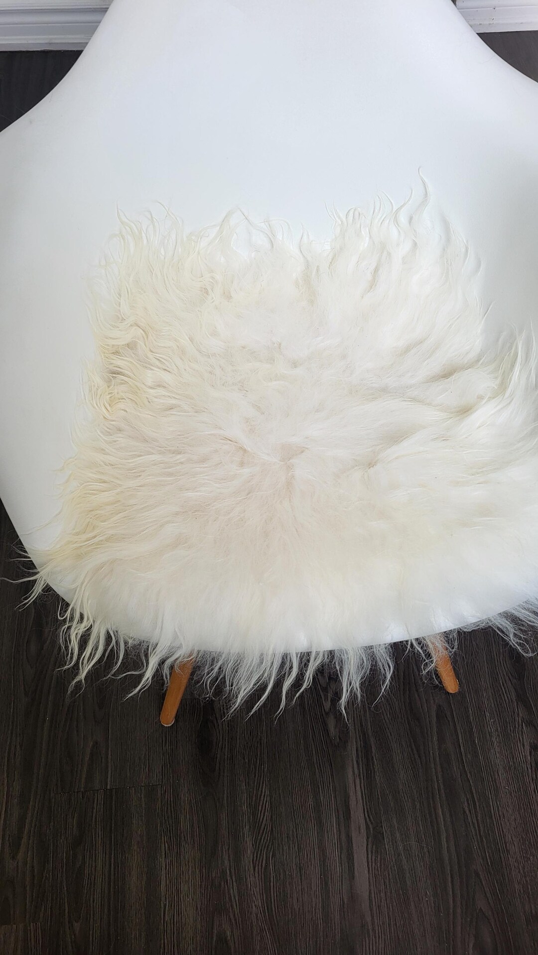 Sheepskin Chair Pad Sheepskin Stool Cover Chair Cover Scandinavian ...