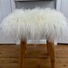 Mangolian Fur Chair Pad | Mangolian Sheepskin Stool Cover | Chair Cover ...